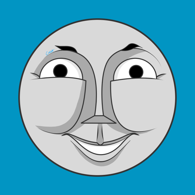 Gordon Happy Face - Thomas Tank Engine - T-Shirt | TeePublic