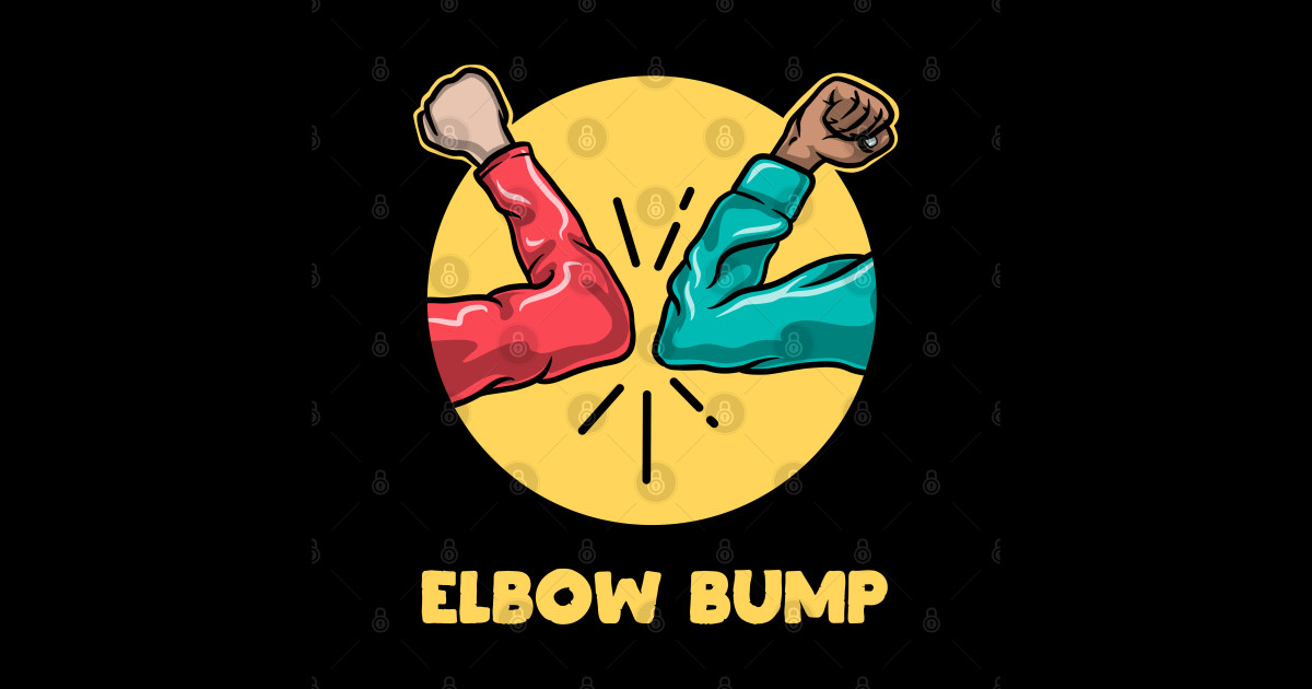 Elbow Bump High Five New Normal Greeting Funny Gift - Elbow Bump ...