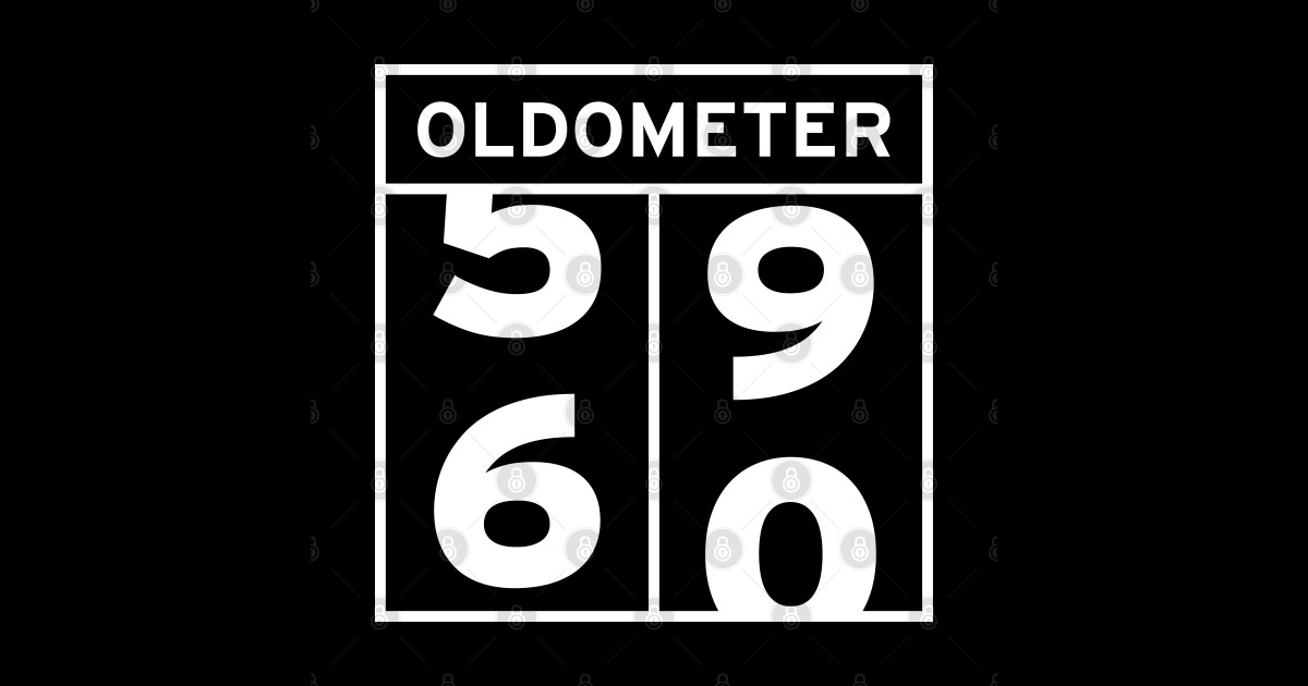 Oldometer Turning 60 (v2) - Birthday Party - Sticker | TeePublic