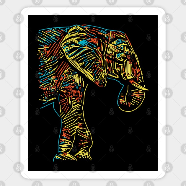 elephant side face design