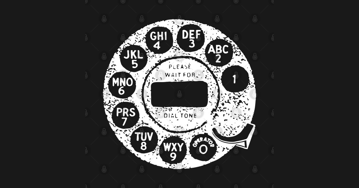 Rotary Telephone Dial Vintage - Rotary Telephone Dial Vintage - T-Shirt ...