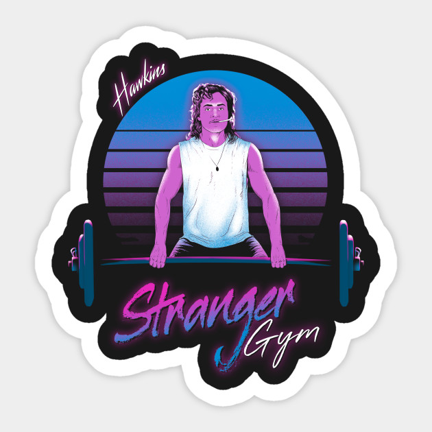 Stranger Gym - Stranger Things - Sticker | TeePublic