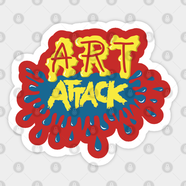 Art Attack - Art Attack - Sticker | TeePublic