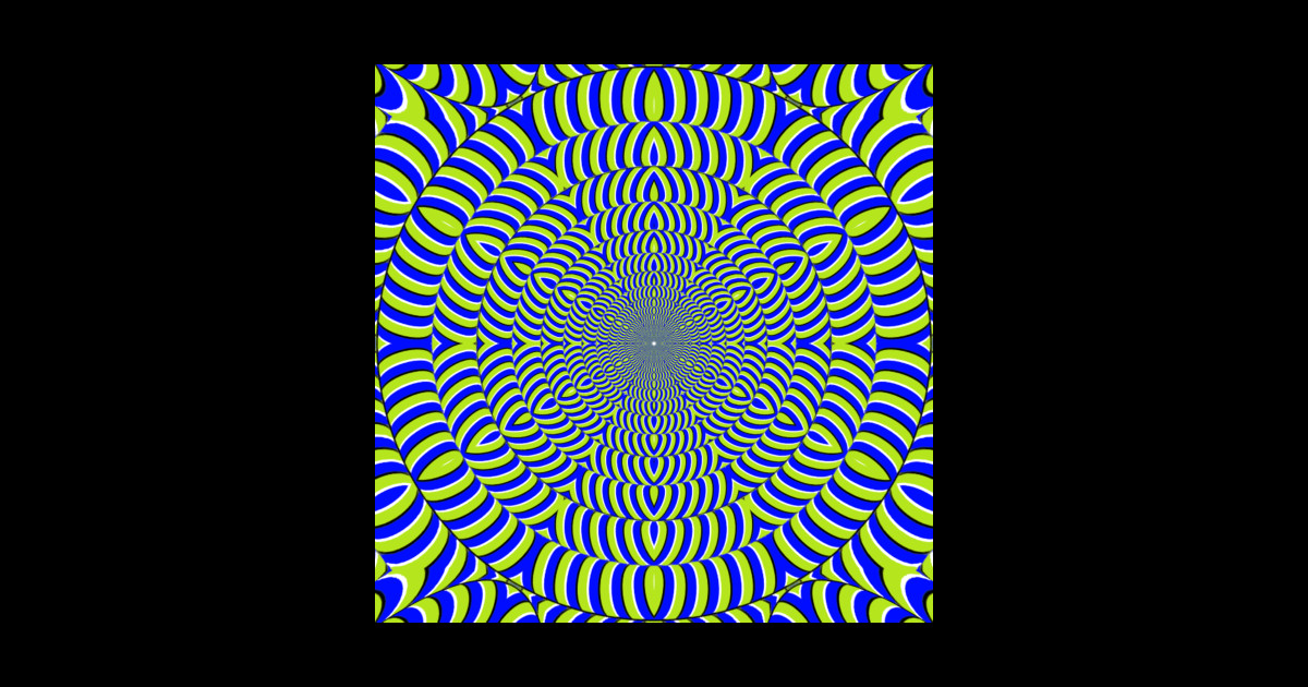 Moving Pattern Illusion - Moving Pattern Illusion - Sticker | TeePublic
