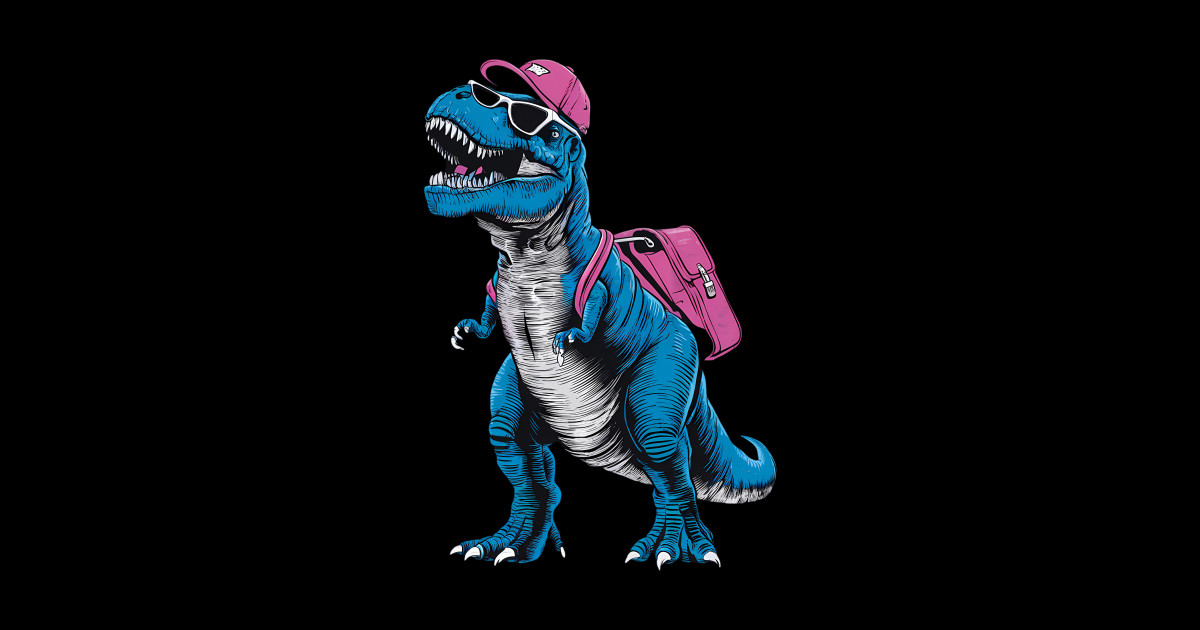 T-Rex Back To School - T Rex Back To School - Sticker | TeePublic