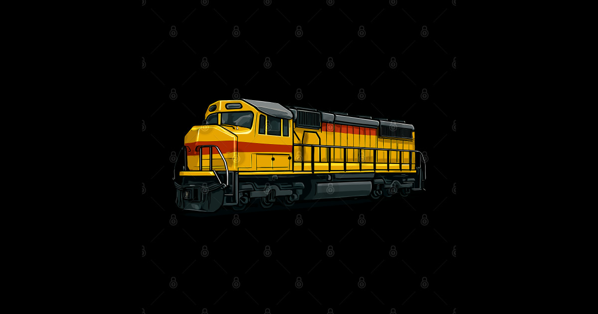 Diesel Locomotive - Diesel Locomotive - Sticker | TeePublic