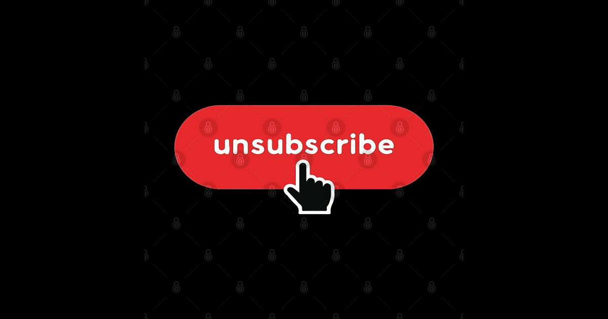 Unsubscribe Icon Design – Minimalist Button Graphic - Unsubscribe ...