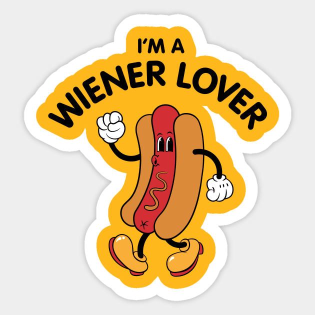 Wiener Lover - Wiener Lover - Sticker | TeePublic