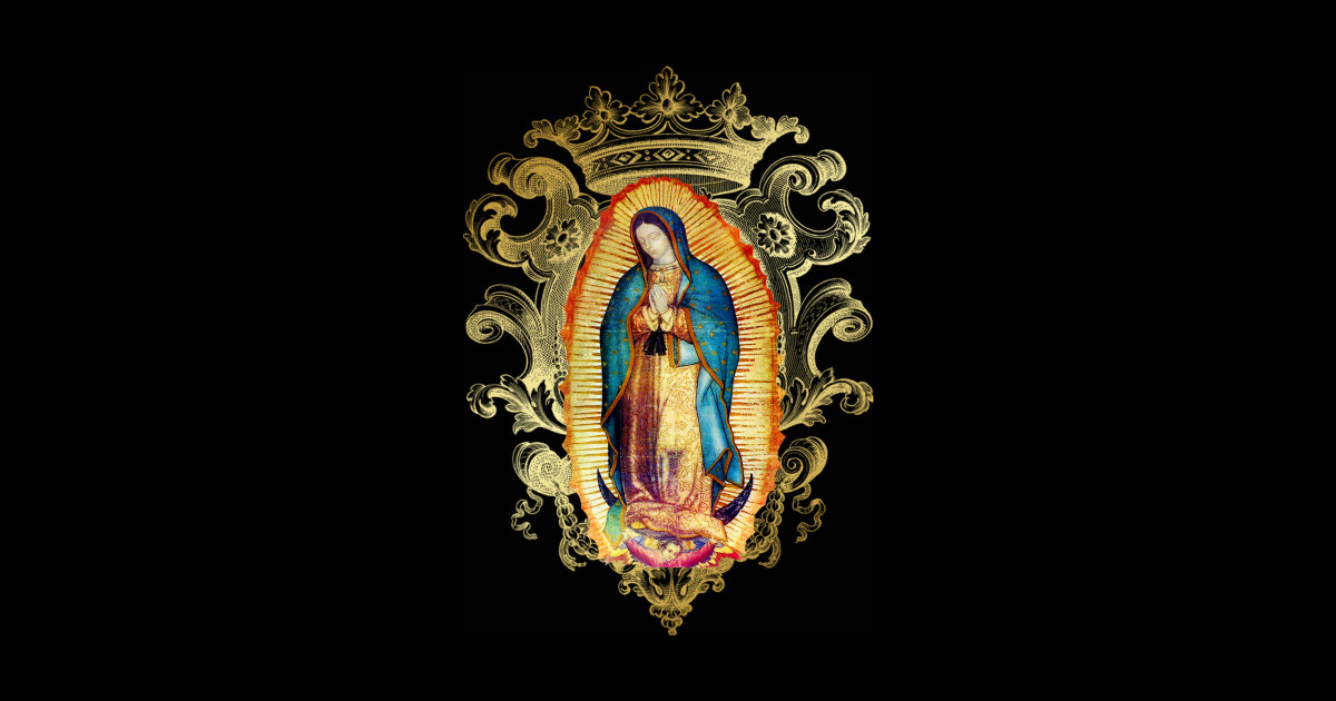 Our Lady of Guadalupe Mexican Virgin Mary Mexico Aztec Tilma 20-102 ...