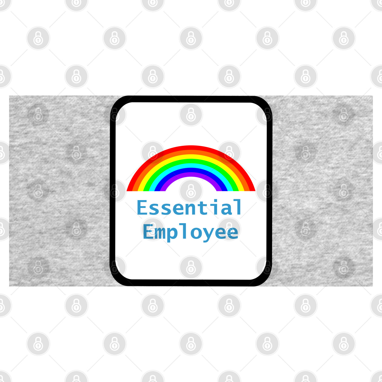 Framed Rainbow for Essential Employees - Essential Employee - T-Shirt ...
