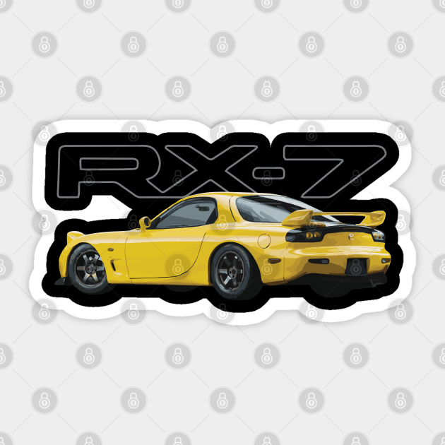 Competition Yellow Mica fd rx-7 - Mazda Rx7 - Sticker | TeePublic