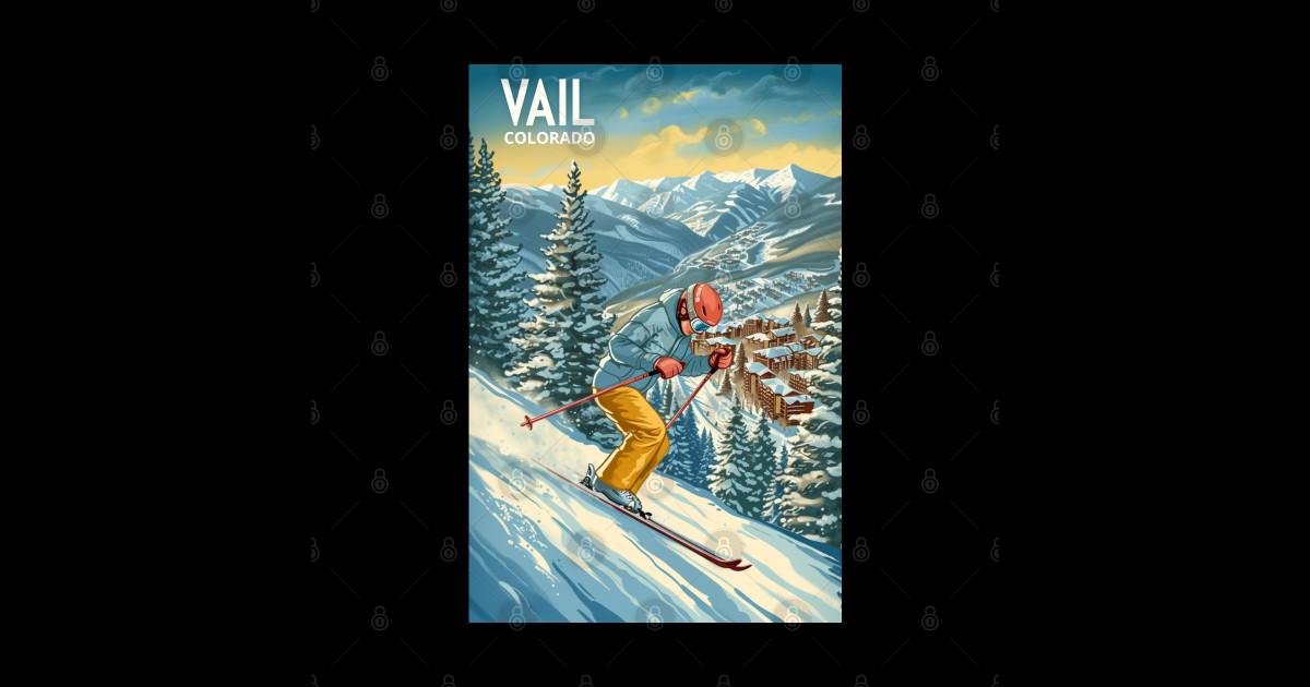 Vail Colorado Ski - Vail Colorado - Sticker | TeePublic