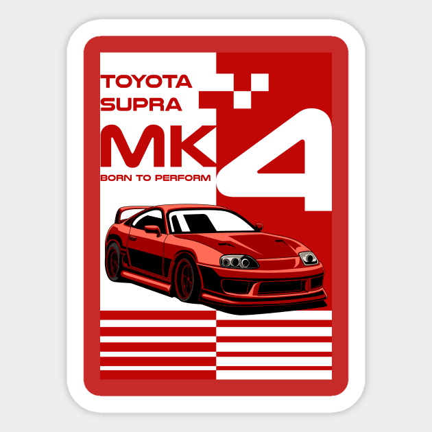 Toyota Supra MK4 - Supra Mk4 - Sticker | TeePublic