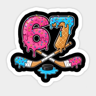 Six Seven Ice Cream Drip Cool Stickers for Sale | TeePublic