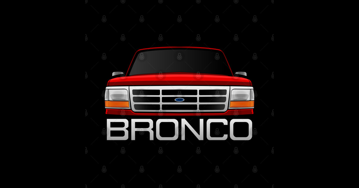 Ford Bronco Red Obs - Ford Bronco Red Obs - Sticker | TeePublic