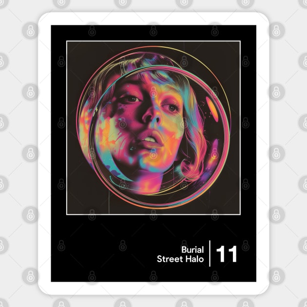 Burial - Minimalist Graphic Fan Artwork Design - Burial - Sticker ...