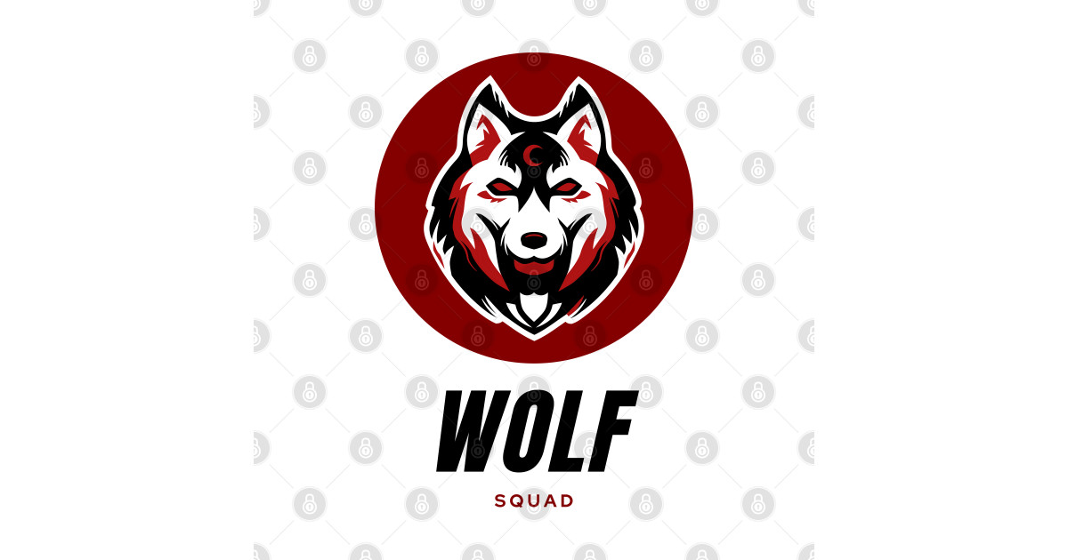 Fierce Wolf Squad Emblem - Wolf Squad - T-Shirt | TeePublic