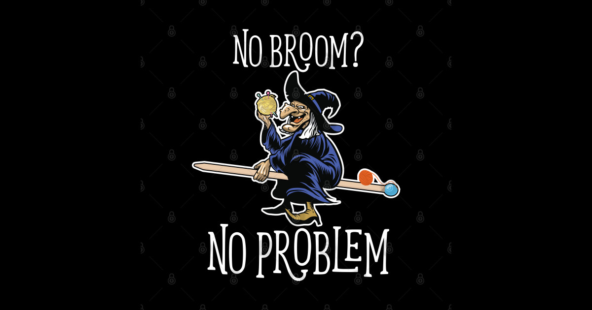 Knitting - No Broom No Problem - Knitting - Magnet | TeePublic