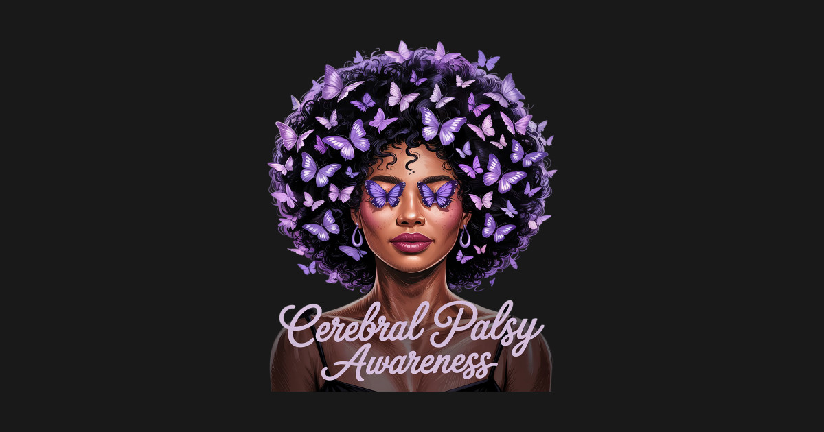 Black African Woman Afro Butterfly Sarcoidosis Awareness - Black ...