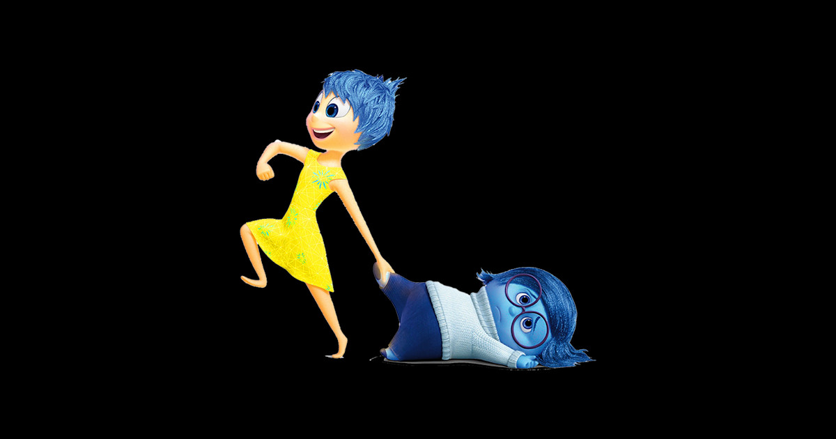 joy and sadness - Inside Out - Sticker | TeePublic