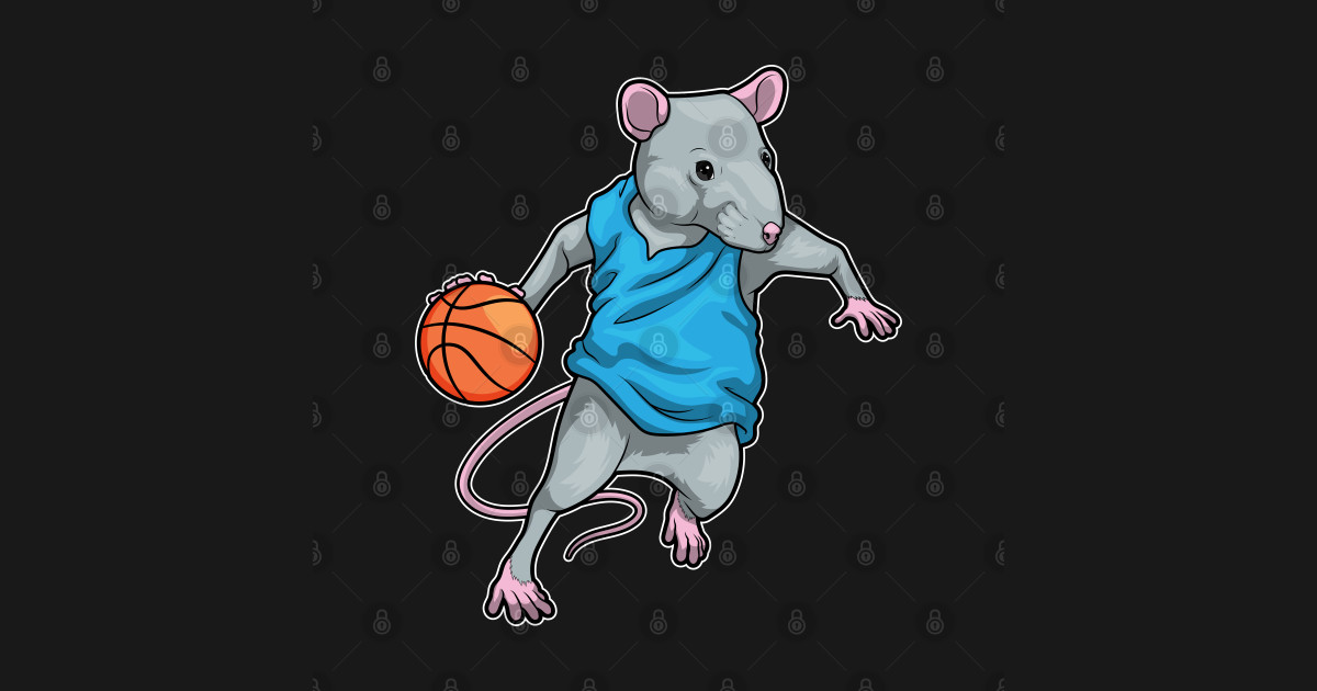 Rat Basketball player Basketball - Basketball - T-Shirt | TeePublic