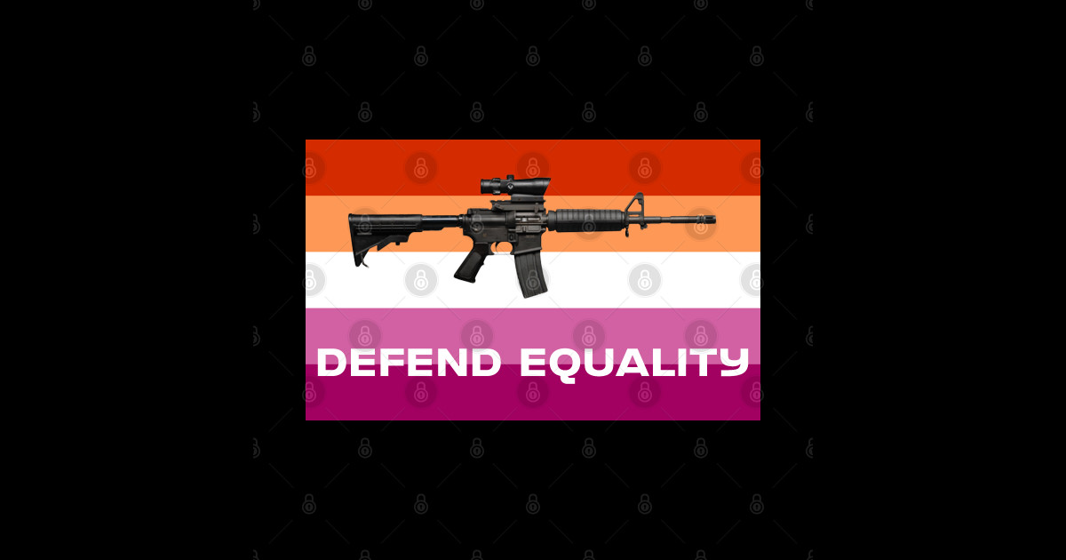 Defend Equality (Lesbian Flag)| First Amendment| Cool and Cute Stickers ...