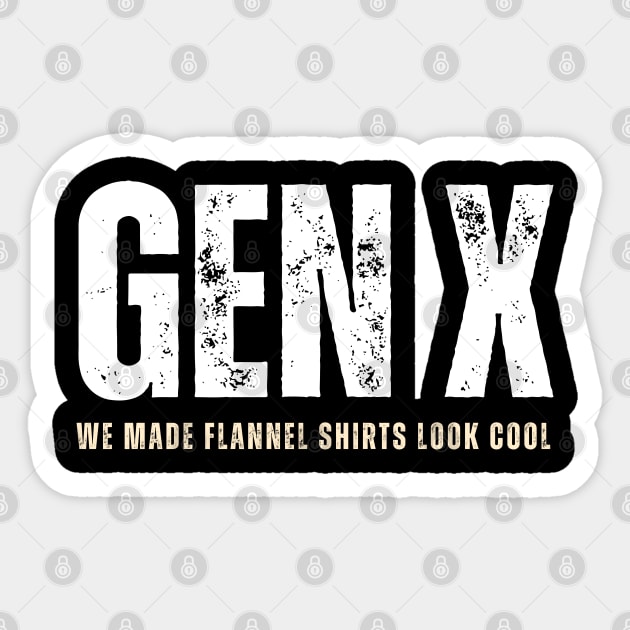 Gen X Retro Vibes Design for True Generation Xers - Gen Xers - Sticker ...