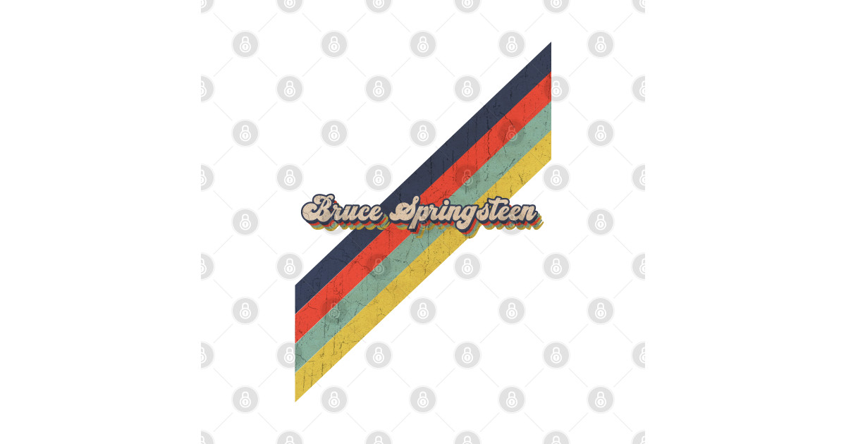 retro vintage color Bruce Springsteen - Bruce Springsteen - T-Shirt ...
