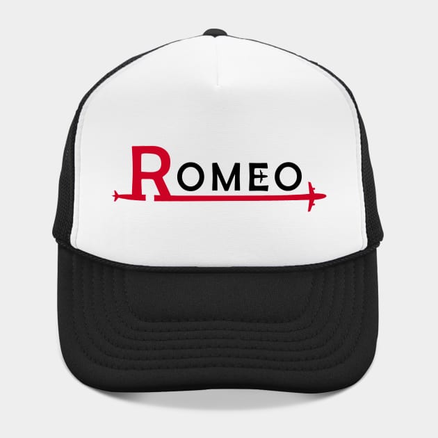 ROMEO Aviation Phonetic Alphabet Pilot Airplane - Romeo - Hat | TeePublic