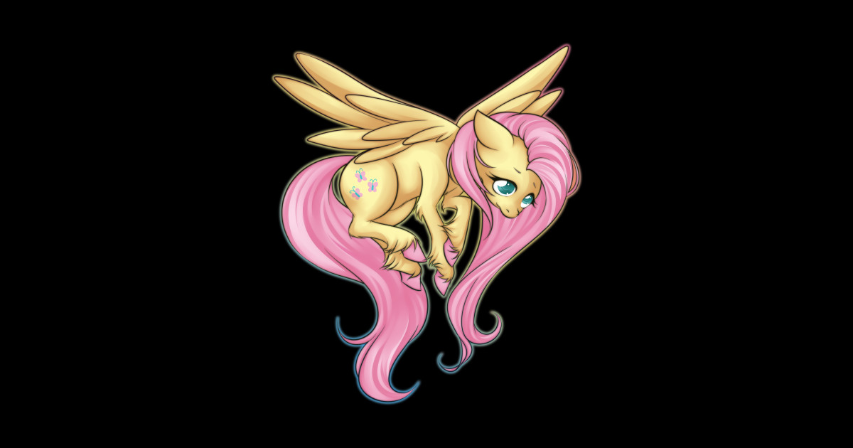 fluttershy - Fluttershy - Sticker | TeePublic