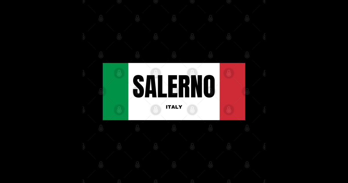 Salerno City in Italian Flag Colors - Italian Flag - Sticker | TeePublic