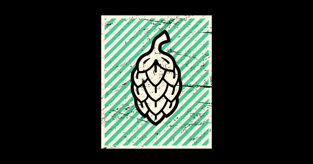 Vintage Craft Beer Hops Poster - Beer - Sticker | TeePublic