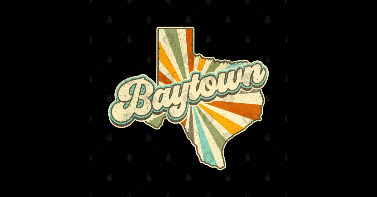 Baytown city retro - Baytown - T-Shirt | TeePublic