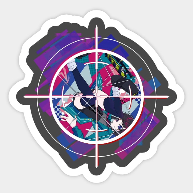Scope Anime Girl Design - Anime Girls - Sticker | TeePublic