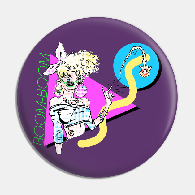 Boom-Boom (80s aesthetic) - Comic Books - Pin | TeePublic