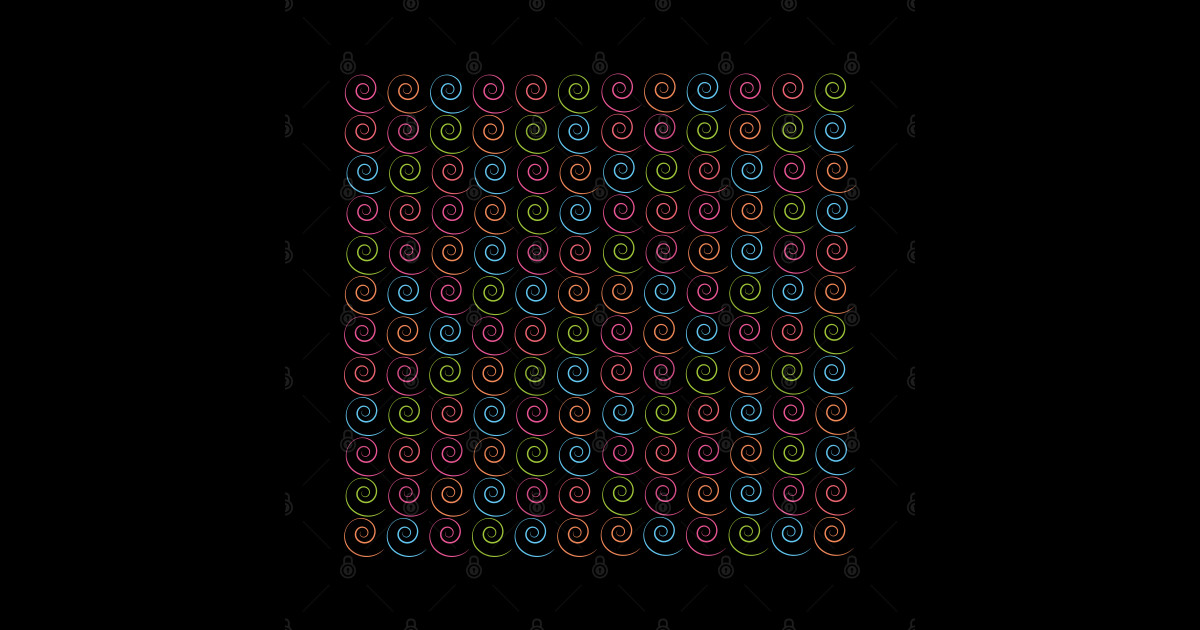 Spiral World - Patterns - Sticker | TeePublic