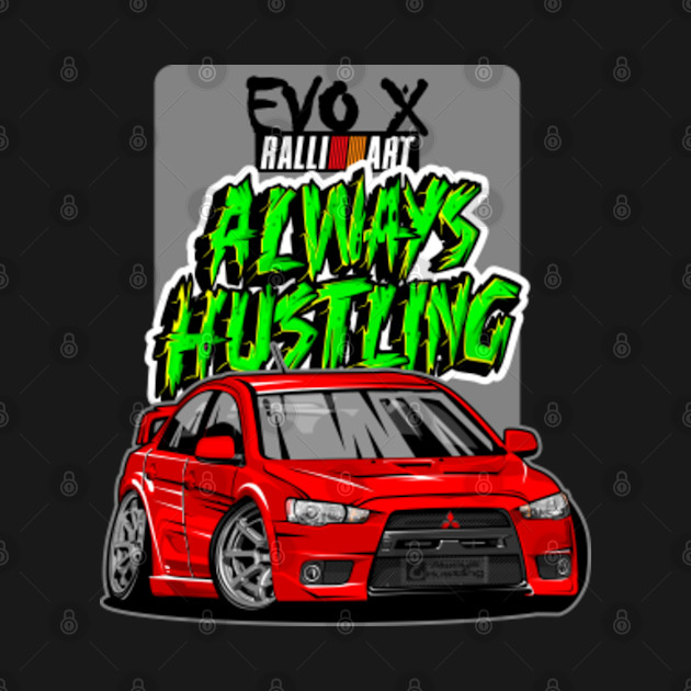 EVO X -Car Vector Art CARtoon - CARicature style - Car Vector Evo X - T ...
