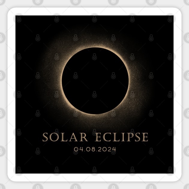 Solar Eclipse 04.08.2024 - Solar Eclipse 2024 - Sticker | TeePublic