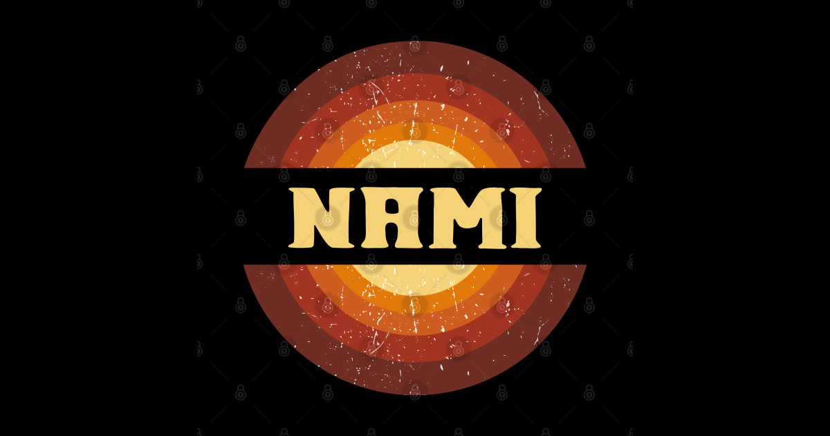 Vintage Proud Name Nami Anime Gifts Circle - Nami - Sticker | TeePublic