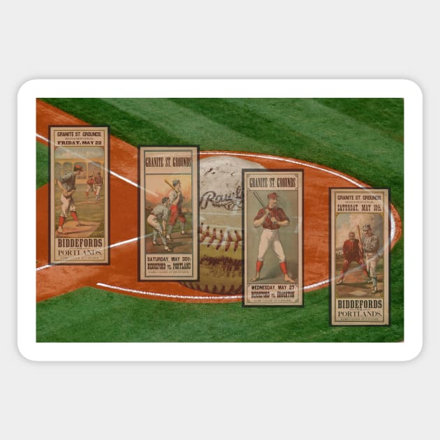 Old Time Baseball - Old Time Baseball - Sticker | TeePublic