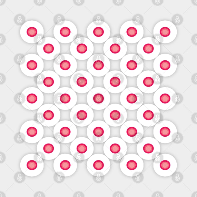 Cute pink circle pattern - Cute - Magnet | TeePublic