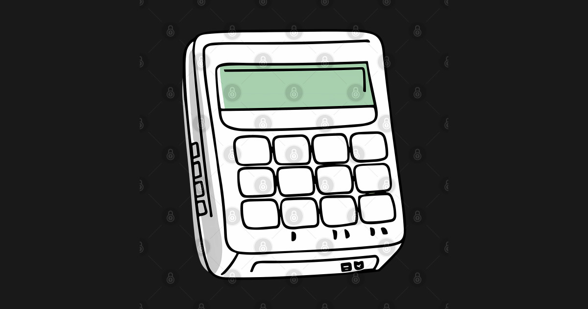 Line art of a Pager - Pager - T-Shirt | TeePublic