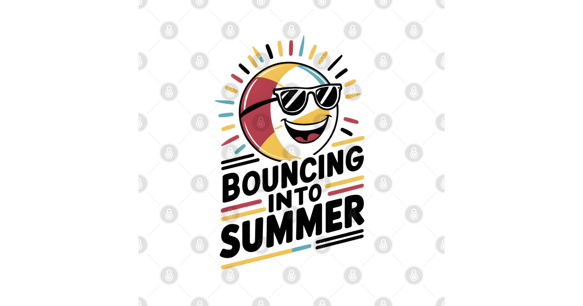 Bouncing Into Summer | Funny Bouncing gifts - Summer Of Love - T-Shirt ...