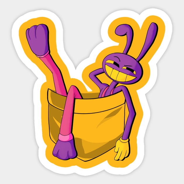 Jax the rabbit - Jax - Sticker | TeePublic