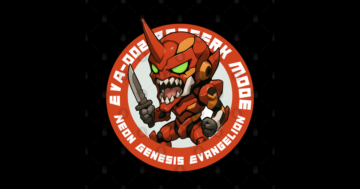 Chibi Red Mecha Robot – Cute Berserk Anime Style - Mecha - Sticker ...