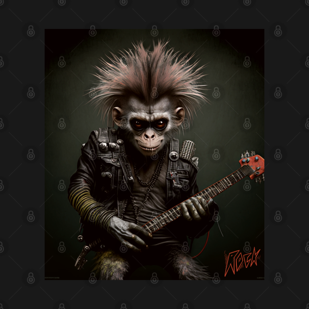 Rock monkey - Rock Monkey - T-Shirt | TeePublic
