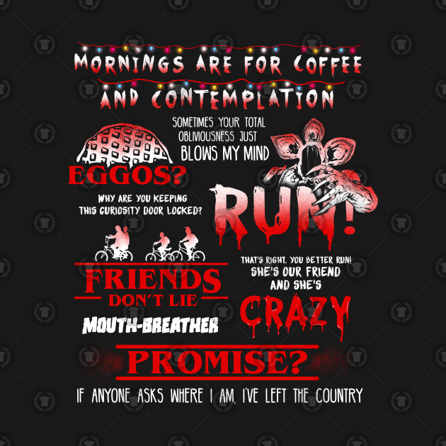 Stranger Things Quotes - Stranger Things - Tapestry | TeePublic