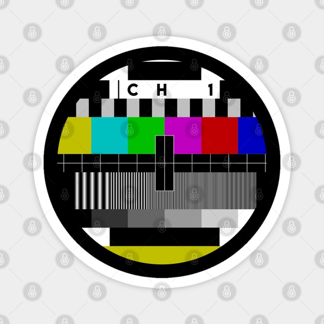 Old school tv test pattern - Old Tv Pattern - Magnet | TeePublic