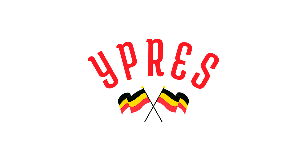 YPRES Belgium Flags - Ypres Belgium - T-Shirt | TeePublic