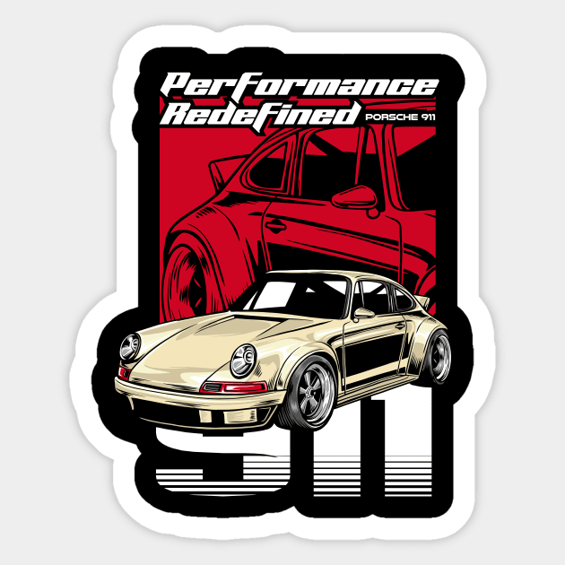 The Classic 911 - Porsche 911 - Sticker | TeePublic